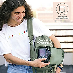 Brevite Jumper Photo Compact Camera Backpack: A Minimalist & Travel-Friendly Photography Backpack Compatible with Both Laptop & DSLR Accessories 18L (Green)