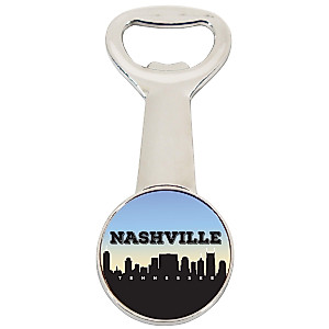 Nashville Tennessee Music City Trendy Souvenir Magnetic Bottle Opener