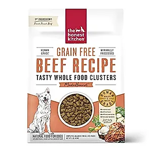 The Honest Kitchen Whole Food Clusters Grain Free Beef Dry Dog Food, 1 lb