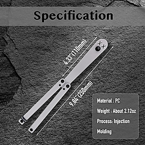 Foldable Plastic Tool, Sturdy and Lightweight, Excellent Balance, Practice Tool for Beginners (White)