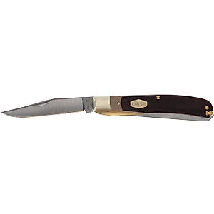 Old Timer 97OT Buzzsaw Trapper 7.8in S.S. Traditional Folding Knife with 3.7in Clip Point Blade and Sawcut Handle for Outdoor, Hunting, Camping and EDC