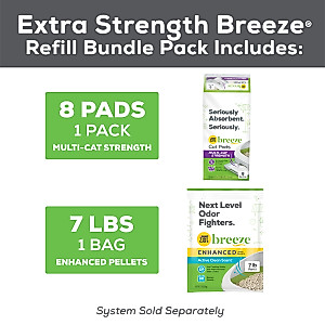 Purina Tidy Cats Breeze Cat Litter Extra Strength Refill Bundle
