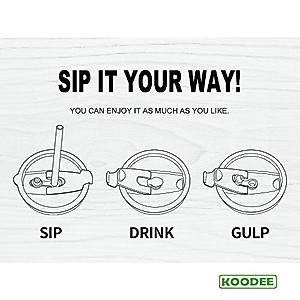 koodee 30 oz Tumbler with Lid-Stainless Steel Double Wall Vacuum Insulated Coffee Tumbler Cup with 2 Straws, 1 Lids and Brush (Wine Red)