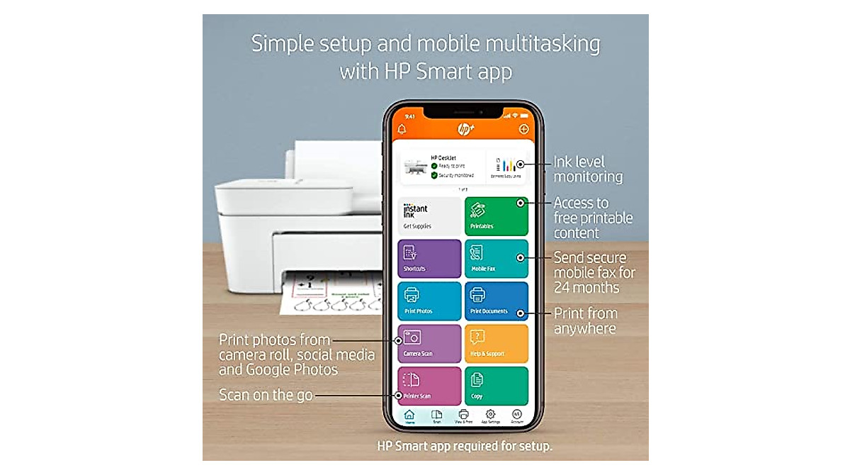 Buy HP DeskJet 4155e All-in-One Wireless Printer Today