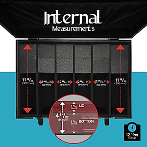 Game Card Storage Case (KingMega Edition) | Compatible with Magic The Gathering, MTG, Cards Against Humanity, All Standard TGC Trading Card Games | Includes 8 Dividers | Fits 5400+ Unsleeved Cards