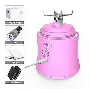 Portable Blender, Personal Size Blender for Shakes and Smoothies with 6 Blades Mini Blender 20 Oz Mini Mixer USB Rechargeable for Kitchen/Gym/Travel/Office