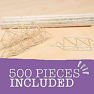 Pitsco Education 12739 Balsa Wood (Pack of 500)