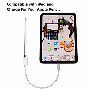 for Apple Pencil Charger,USB-C to Apple Pencil Adapter,3.3FT Apple Pen Charger Compatible with Apple Pencil 1st Generation,iPad 10th gen/Mini/Air/Pro 11/12.9 inch