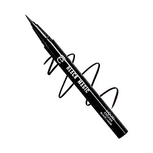 Eyeko Black Magic Liquid Eyeliner, Carbon Black - Intense - Precision Felt Tip Brush - Vegan 0.4ml