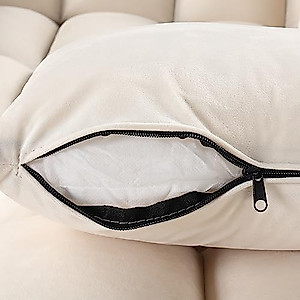 4-in-1 Multi-Functional Convertible Sofa Bed w/Cup Holder and USB Port,Velvet Upholstery Sleeper Couch Pull-Out Sofabed, 55.3'' Loveseat Chaise Lounge with Pillows for Living Room,Small Place