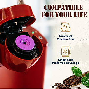 Reusable K Cups for Keurig 1.0 & 2.0 Brewers, Stainless Steel Refillable Mesh Filter, Eco-Friendly Coffee Pods (Pack of 4)