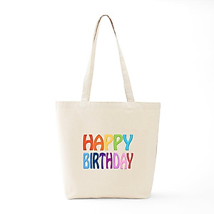 CafePress Happy Birthday Happy Tote Bag Canvas Tote Shopping Bag