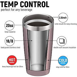 ATHAND Greys Anatomy Stainless Steel Tumbler with Straws Lid 20oz - You Are My Person Rose Gold Vacuum Insulated Tumbler Coffee Cup Double Wall Large Travel Mug-Brirthday Gifts for Her Women,1 Pcs