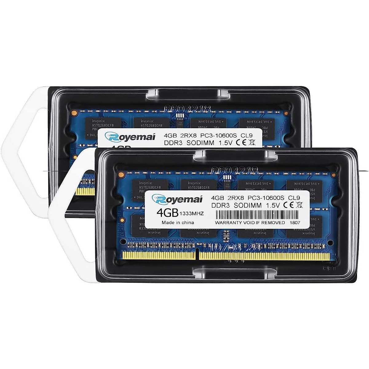 PC3-10600 DDR3 1333 8GB Kit (2x4GB) RAM PC3 10600S 1333MHZ 2Rx8 204-pin 1.5v 4GB Memory Upgrade for Laptop