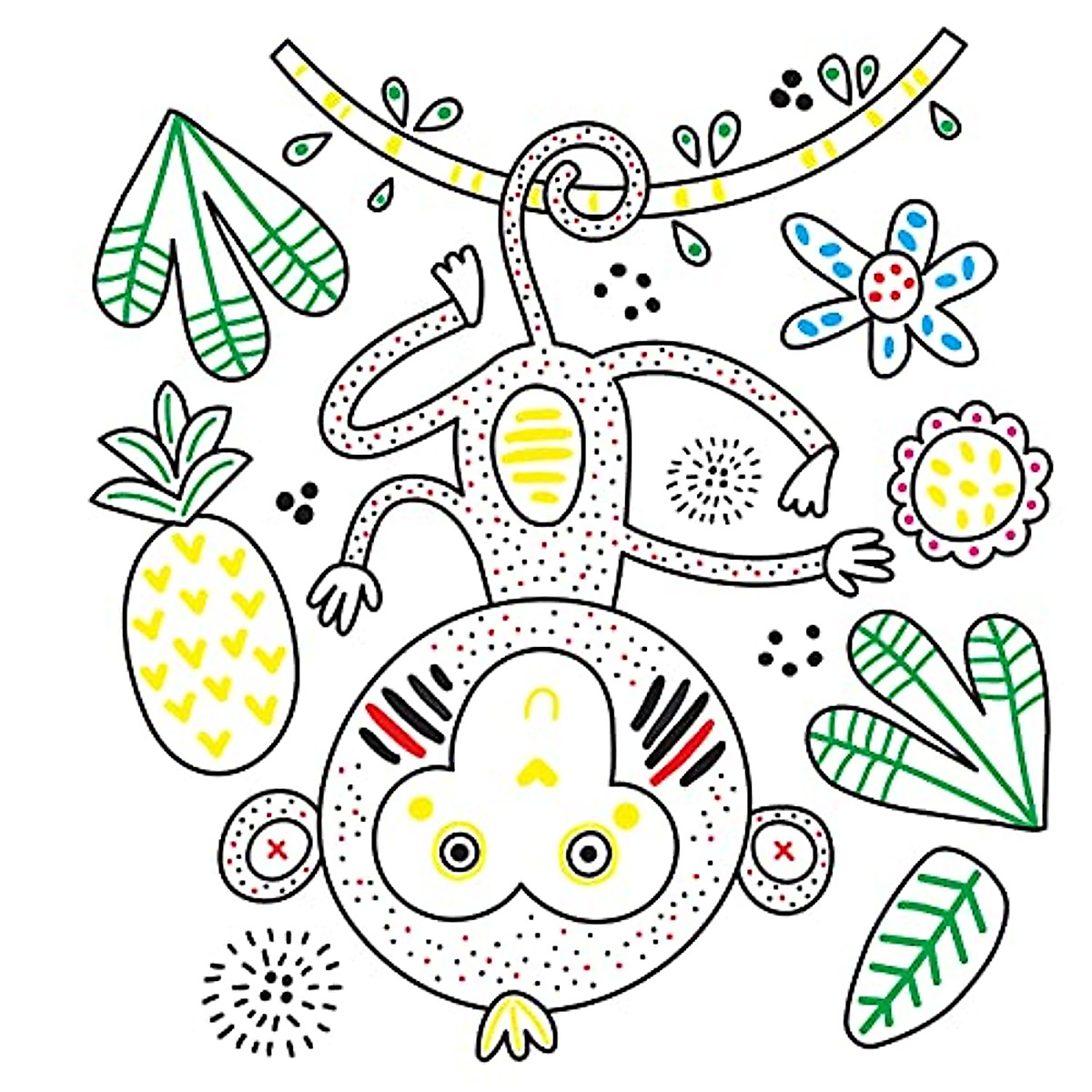 Easy and Fun Paint Magic with Water: Animals (Happy Fox Books) Paintbrush Included - Mess-Free Painting for Kids Ages 4-6 to Create Kangaroos, Elephants, Alligators, Monkeys, and More