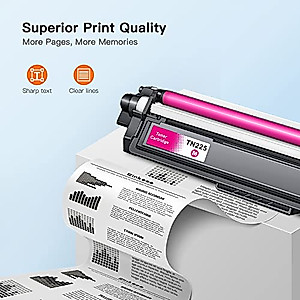 E-Z Ink (TM) Compatible Toner Cartridge Replacement for Brother TN225 Magenta to Use with MFC-9130CW HL-3170CDW HL-3140CW HL-3180CDW MFC-9330CDW MFC-9340CDW HL-3180CDW DCP-9020CDN (Magenta, 1 Pack)