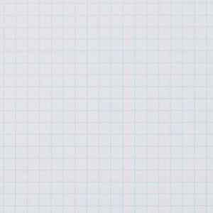 Pacon Filler Paper, White, 3-Hole Punched, 1/4" Grid Ruled 8" x 10-1/2", 80 Sheets