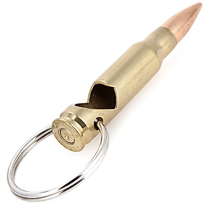 50 Caliber BMG Real Bullet Bottle Opener and .308 Keychain Real Bullet Bottle Opener - Set of 2 - Made in the USA