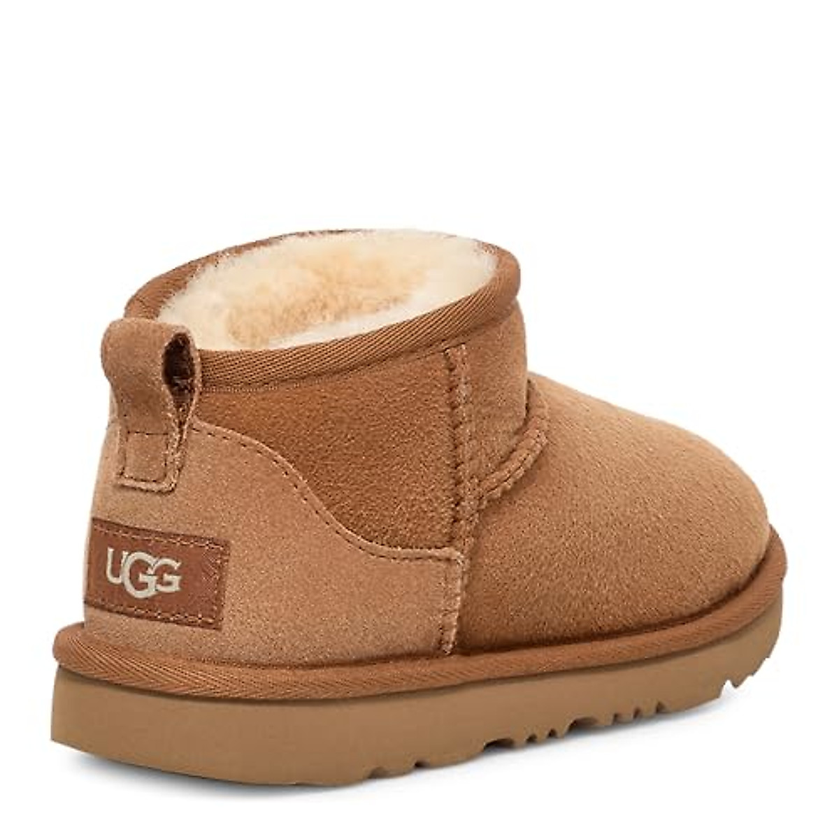 UGG Unisex-Child Classic Ultra Mini Boot, Chestnut, 4