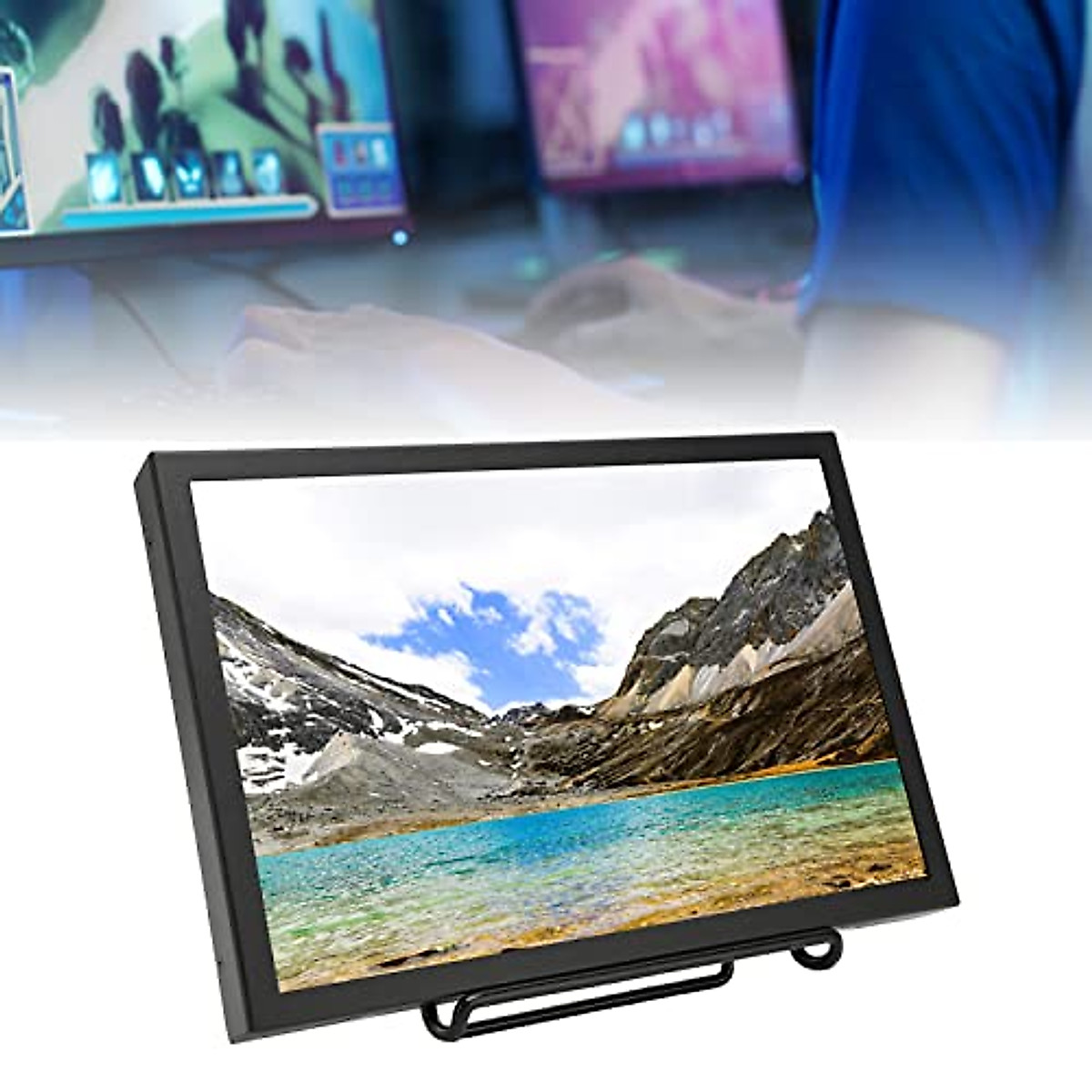 Shanrya Small Portable Multifunction Monitor with 1920 X 1280 Resolution and Integrated IPS Screen (US Plug)