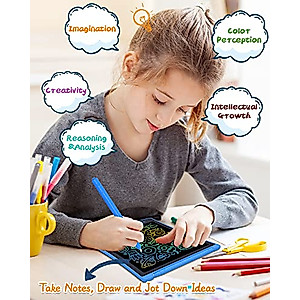 LCD Writing Tablet,Electronic Writing &Drawing Board Doodle Board,Sunany 8.5" Handwriting Paper Drawing Tablet Gift for Kids and Adults at Home,School and Office (Blue)