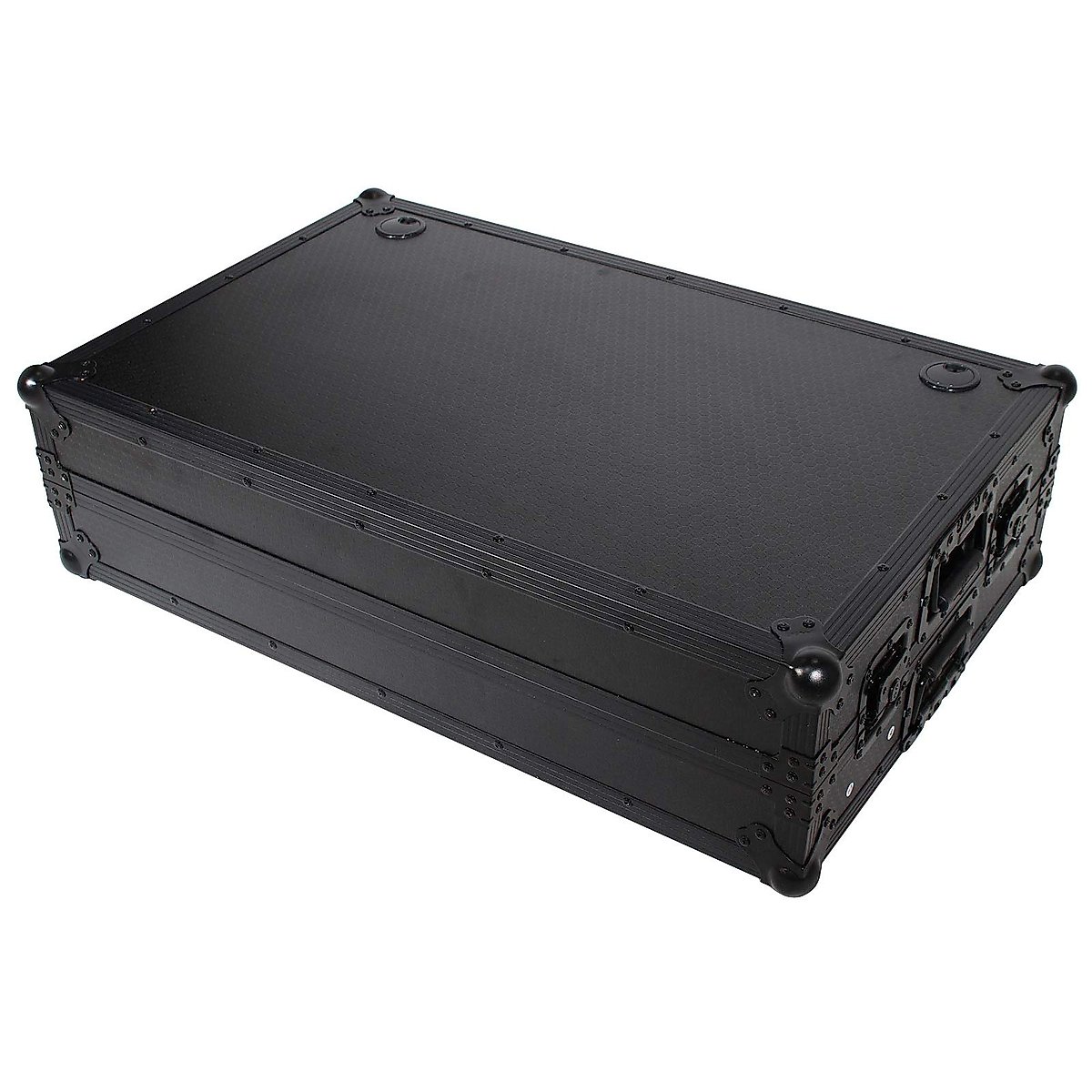 ProX XS-ZTABLEBLJR Z-Table Jr Folding DJ Table Mobile Workstation Flight Case Style with Handles and Wheels - Black Finish
