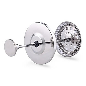 BENI SOIS-TU 34 oz French Press Coffee Maker - Borosilicate Glass, Coffee Brewer, Stainless Steel Plunger, Tea Press for loose Tea, Heat Resistant, Silver