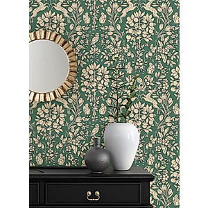 NuWallpaper Emerald Enchanted Peel & Stick Wallpaper
