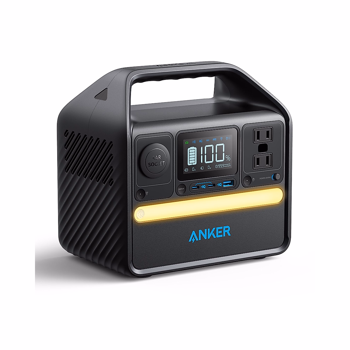 Anker 522 Portable Power Station, 299Wh Solar Generator (Solar Panel Optional), LiFePO4 Battery Pack, 300W (Peak 600W) PowerHouse, 6 Ports, 2 AC Outlets, 60W/20W USB-C PD Ports, LED for Camping and RV