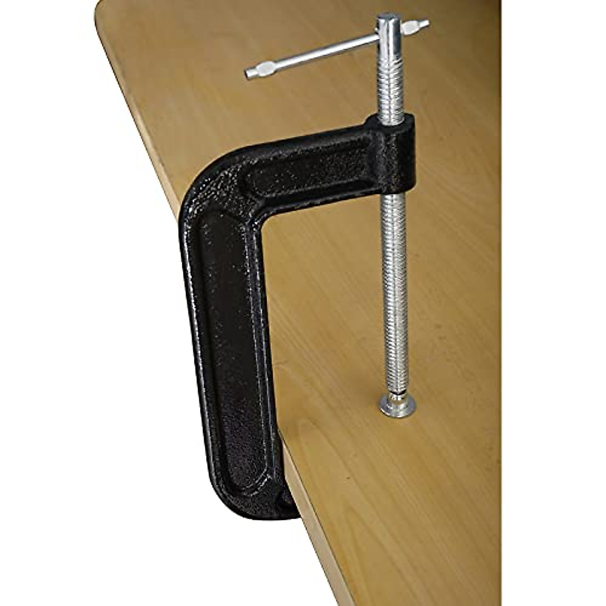 Tysun 4 Pcs 6 Inch C Clamp Set, Up to 6 Inch Jaw Opening, 2-5/8 Inch Throat Depth Heavy Duty C-Clamps for Woodworking Welding and Building