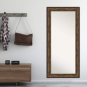 Amanti Art Bronze Full Length Mirror, 68x32 Ballroom Bronze Tall Free Standing Body Wall Mirror Full Length for Dressing, Traditional Frame, Lean on Floor or Hang, Wall Decor from WI, USA
