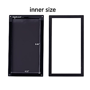 Coosei Acrylic magnetic Makeup Palette Empty magnetic Eyeshadow Palette with clear removable lid