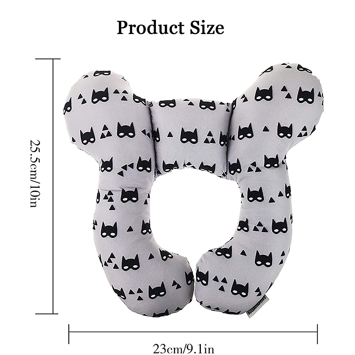 Baby Travel Pillow - Infant Head and Neck Support Pillow Baby Neck Pillow for Car Seat,Pushchair(Grey)