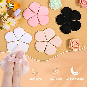 20pcs Triangle Powder Puff, Setting Powder Puff for Make Up, Face Puff Pads for Loose Powder and Press Powder, Makeup Sponge Powder Applicator for Face and Eye