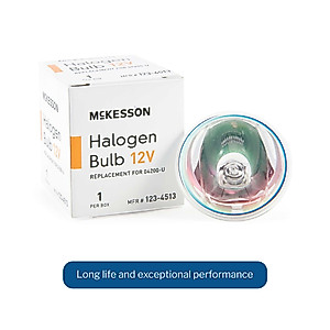 McKesson Halogen Lamp Bulbs - Fits Exam Lamps and Otoscopes - 12 Volts, 35 Watts, 1 Count, 1 Pack