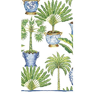 Caspari Guest Towels Paper Hand Towels Bathroom Decor Party Supplies Tropical Palms Pk 30