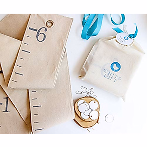 Canvas Growth Chart Ruler Fabric Natural Color Family Childrens Height Chart Measure Childs Growth Family Keepsake Kids Room Decor Nursery Wall Kids Measurement Chart Toddler Baby Growing Chart