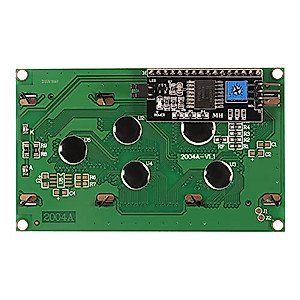 ALMOCN IIC I2C TWI Serial 2004 20x4 LCD Display Module with I2C Interface Adapter Green Backlight for Arduino MEGA256(Green)
