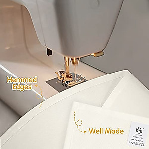 6 Pack Ivory Tablecloths for 6 Foot Rectangle Tables 60 x 102 Inch - 6ft Rectangular Bulk Linen Polyester Fabric Washable Long Table Clothes for Wedding Reception Banquet Party Buffet Restaurant