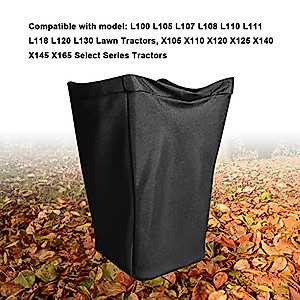 MWEDP 2 Set of AM122416 Grass Bag, Compatible with John Deere AM101602 Grass Bags, Fits Series 100 L110 X110 125 D100 LA120 Z225 & More