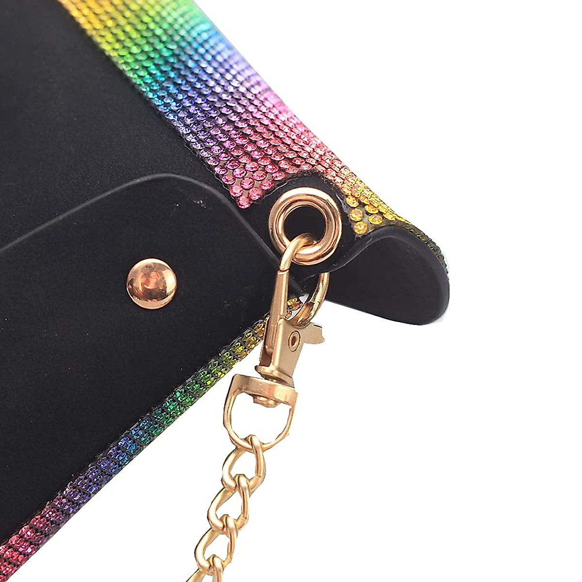 PTcuofu Small Shoulder Bag Lightweight Bag with Crystal Multifunction for Women (Colorful)