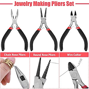 Thrilez Jewelry Wire Wrapping Jewelry Making Supplies Kit with Craft Ring Wire, Jewelry Tools, Jewelry Pliers and Jewelry Findings for Jewelry Repair, Wire Wrapping and Beading