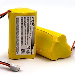 (2-Pack) 3.6V 900mAh Ni-Cd Exit Sign Emergency Light Battery, Replacement Battery for Exitronix 10010037, Max Power B2-0031 MH468886, Unitech LEDR-1 6200RP, Dantona CUSTOM-318 OSA230, Lowes 253799