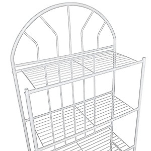 OCASAMI 3-Shelf Over The Toilet Organizer Metal Bathroom Organizer Over Toilet, 3-Tier White Toilet Shelf Organizer Freestanding Storage Space Saver Shelf 69.7x25.6x13.4inch | US Stock