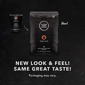 Kicking Horse Coffee, Grizzly Claw, Dark Roast, Whole Bean, 2.2 Pound - Certified Organic, Fairtrade, Kosher Coffee