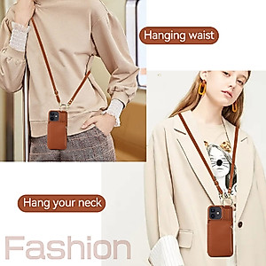 Furiet Wallet Case for iPhone 11 6.1 with Wrist and Shoulder Strap Card Holder Ring Stand Flip PU Leather 6+ Card Slots RFID Blocking Phone Cover for iphone11case iPhone11 i Phone11 11s XI 11R Brown