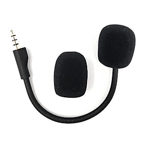 TNE 2 Pack Replacement Game Mic for Steelseries Arctis 1 Headphones Detachable Microphone Boom for Arctis 1 PS4 Pro PS5 Xbox One X Computer PC Gaming Headsets 3.5mm Jack Noise Cancelling
