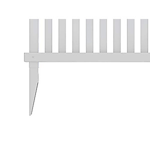 Zippity Outdoor Products ZP19056 No Dig Roger Rabbit Garden Fence (3 Pack), White, 24" W x 22" H