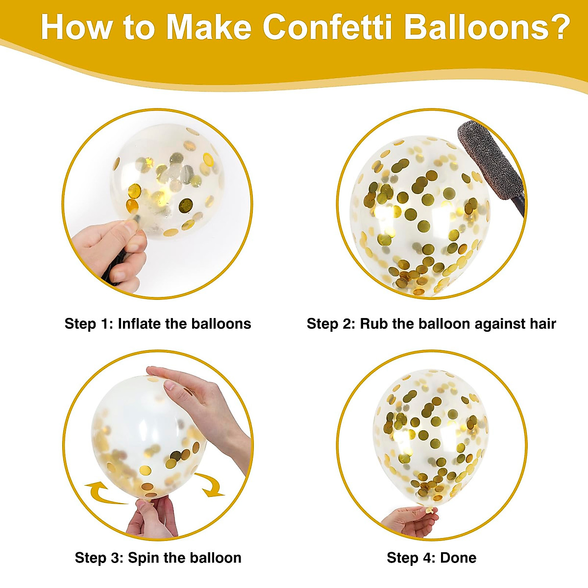 RUBFAC 120pcs Pink Gold Balloons Arch Garland Kit, 12 Inch Pink White Gold Party Balloons, Confetti Latex Balloons for Mother's Day, Birthday, Wedding, Baby Shower, Graduation Decorations