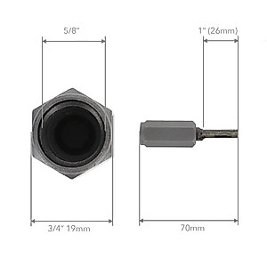 PRODIAMANT Carbide Brick Mortar Grout Cutter 6mm (1/4 Inch) for Angle Grinder Mortar Cutter with 5/8-11 Thread